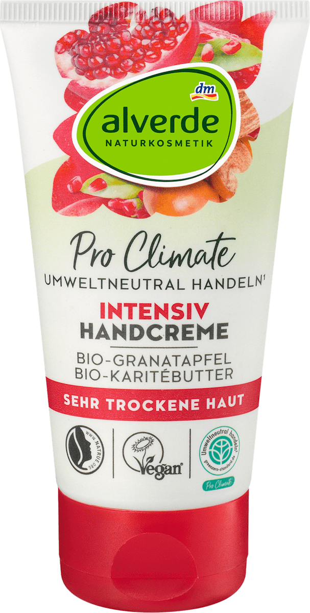 alverde NATURKOSMETIK Pro Climate INTENSIV krema za ruke - ulje koštica organskog nara i karite ...