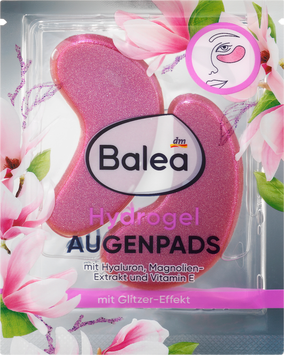 Balea Hydrogel Eye Pads jastučići za područje oko očiju - hijaluron, ekstrakt magnolije i ...