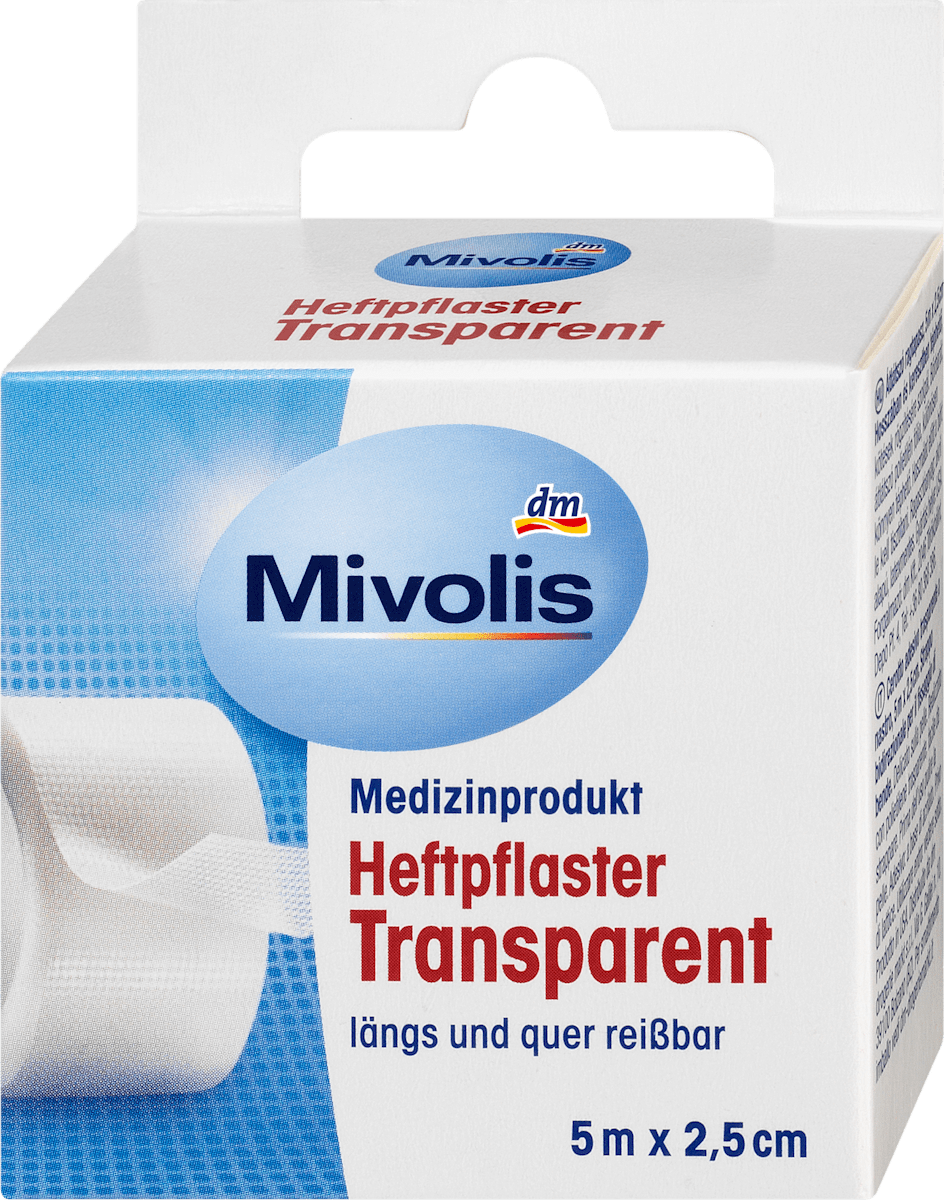Mivolis Heftpflaster Transparent, 5 m dauerhaft günstig online kaufen ...