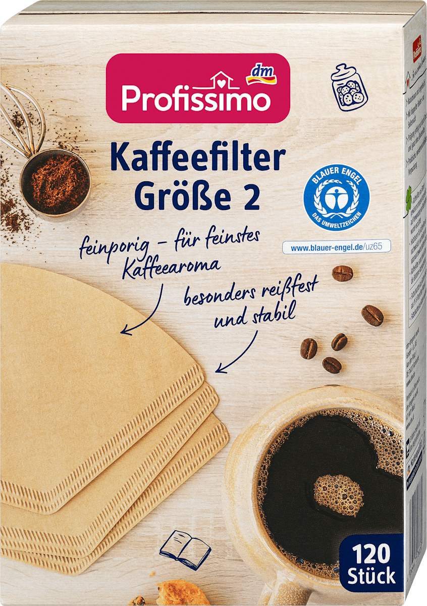 Profissimo Kávové filtre veľ. 2, 120 ks | mojadm.sk