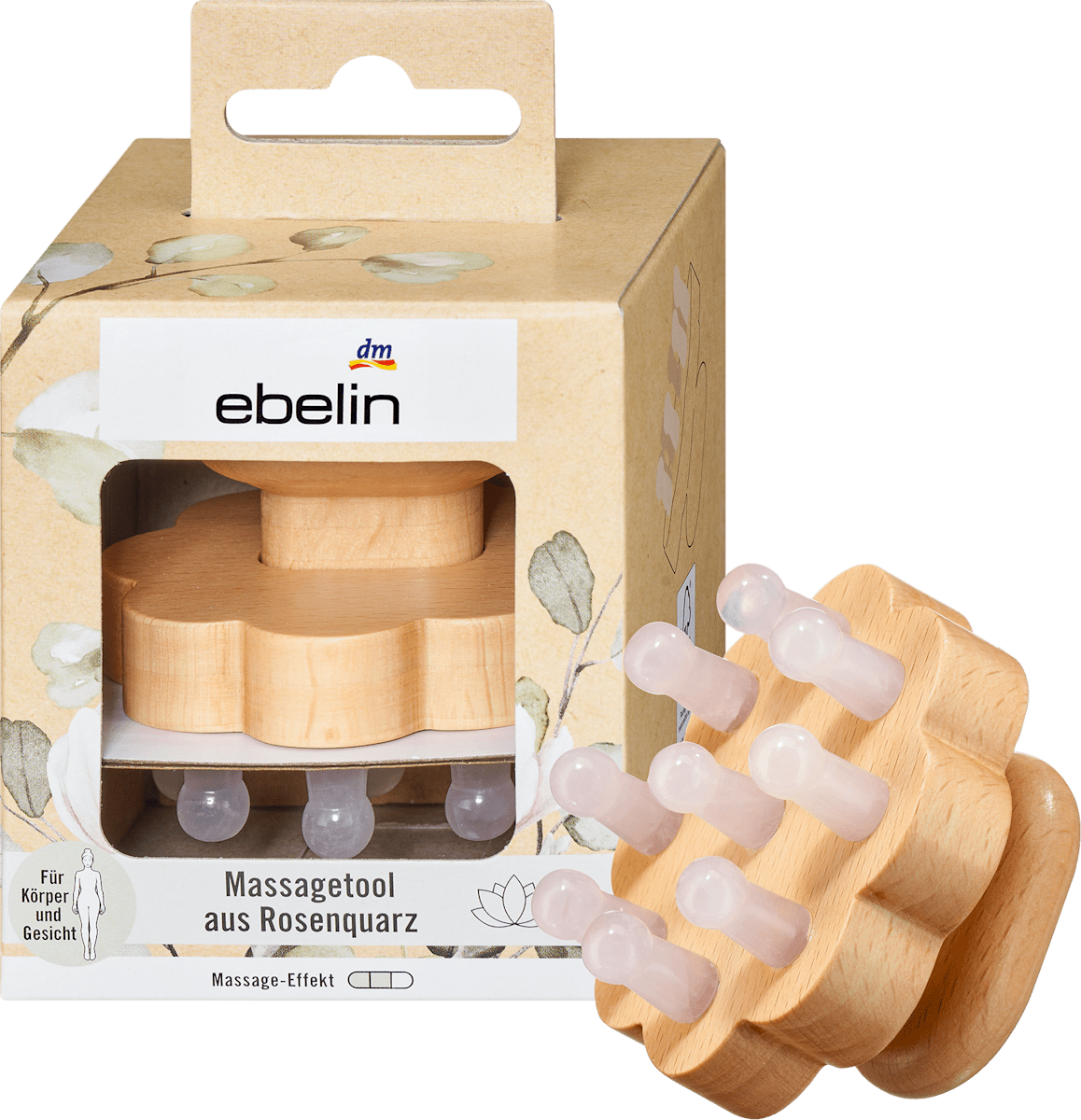 ebelin Massagetool mit Rosenquarz, 1 St | dm.at