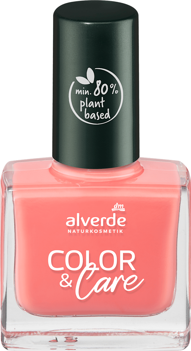 alverde NATURKOSMETIK Лак за нокти Color & Care, Nr.80 Peach Coral, 10 ...