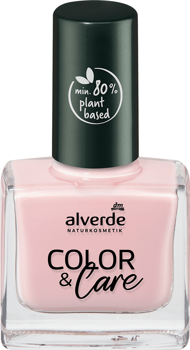 alverde NATURKOSMETIK Лак за нокти Color & Care, Nr. 90 Milky Rose, 10 ...