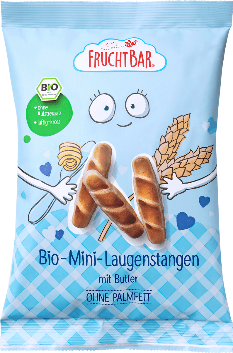 FruchtBar Kindersnack Mini-Laugenstangen mit Butter ab 3 Jahren, 90 g ...