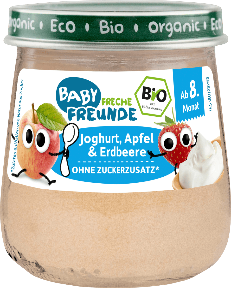 Freche Freunde Joghurt mit Apfel & Erdbeere, 120 g | dm.at
