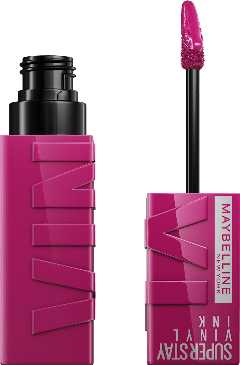 Maybelline New York Lippenstift Super Stay Vinyl Ink Pink 170 Mashup Unafraid, 4,2 ml dauerhaft ...