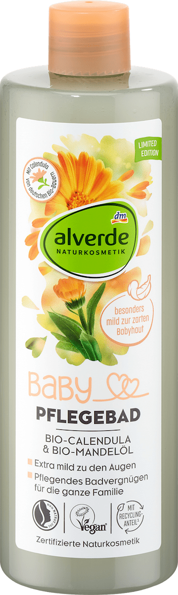 alverde BABY Bagno delicato calendula e mandorla, 400 ml | dm Italia