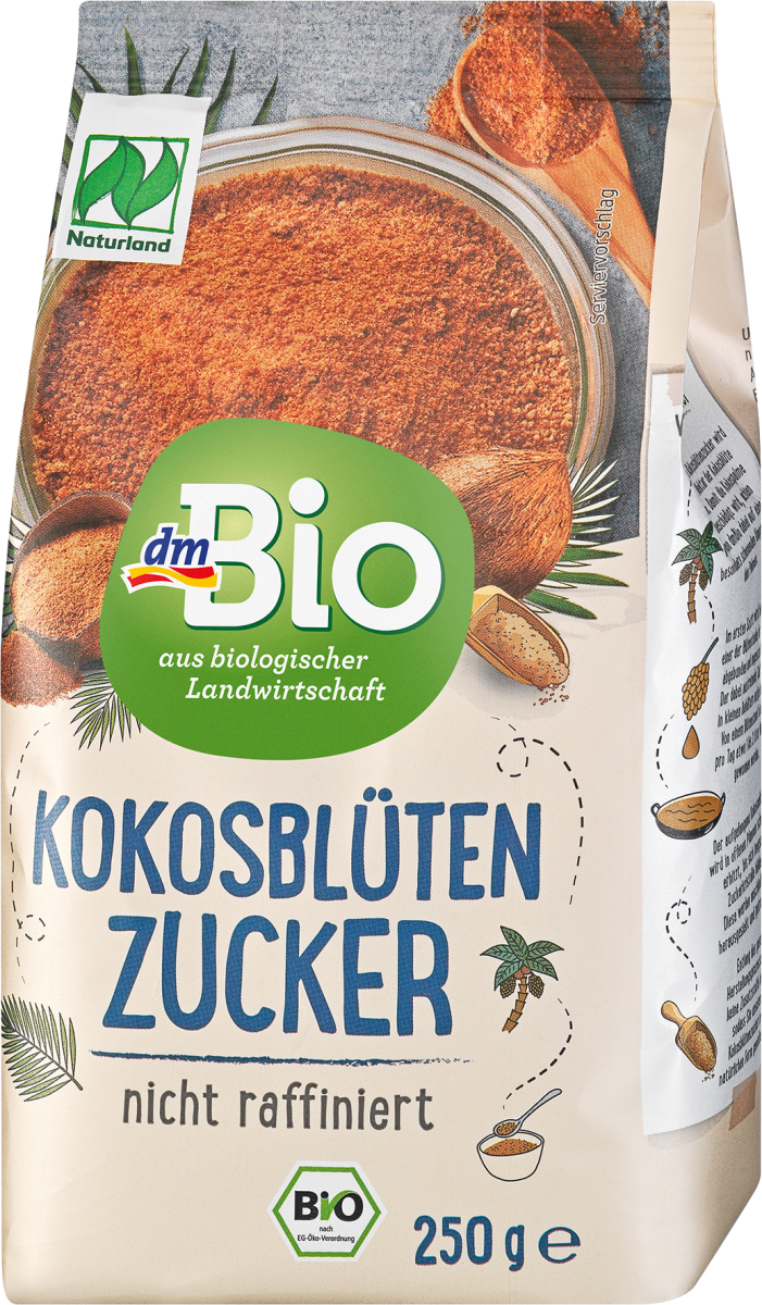 dmBio Kokosový cukor - nerafinovaný, 250 g | mojadm.sk