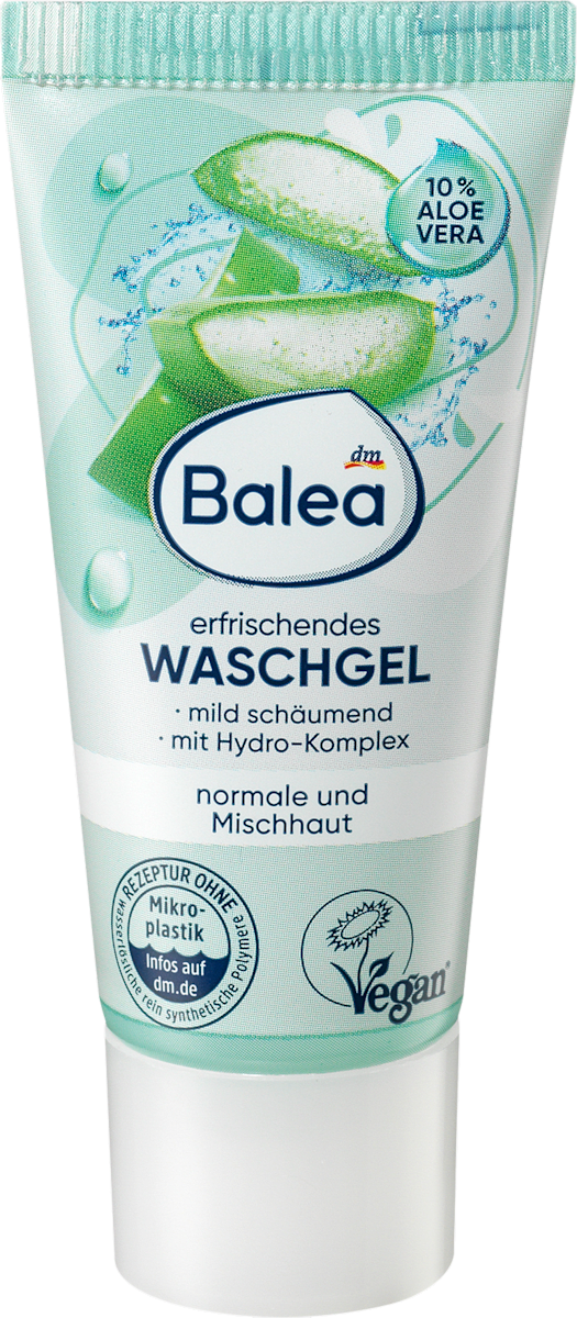 Balea gel de curățare facială cu aloe vera, 20 ml | dm.ro