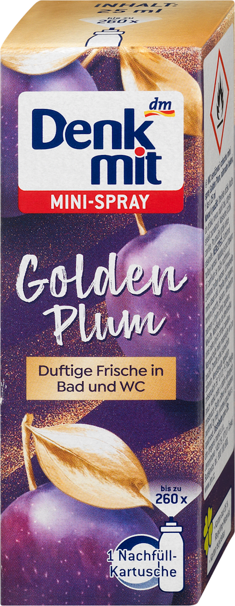 Denkmit Lufterfrischer Minispray Golden Plum Nachfüllpack, 25 ml ...