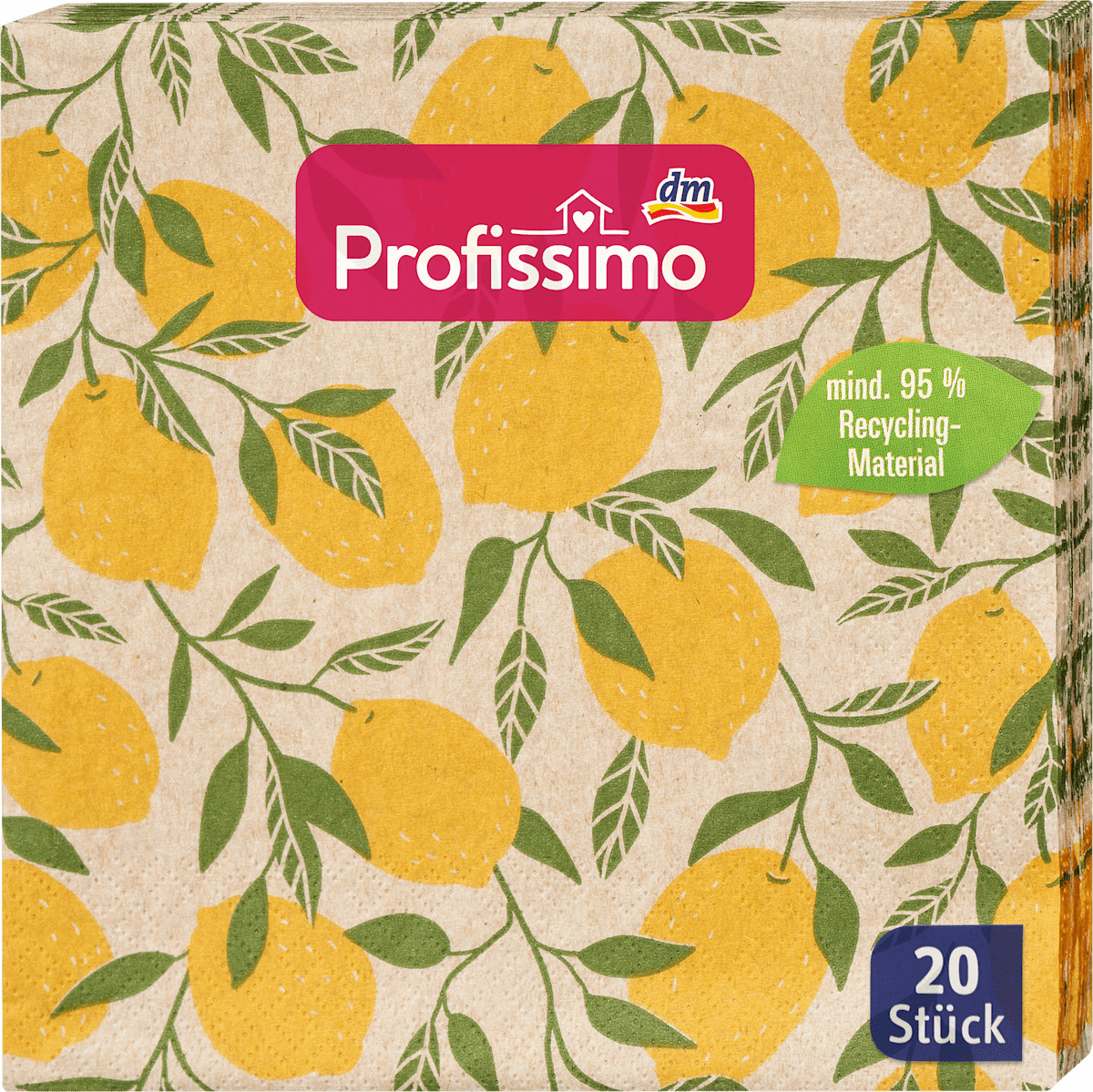 Profissimo Salvete 2-slojne, motiv: limun, 30x30cm, 20 kom | dm.rs