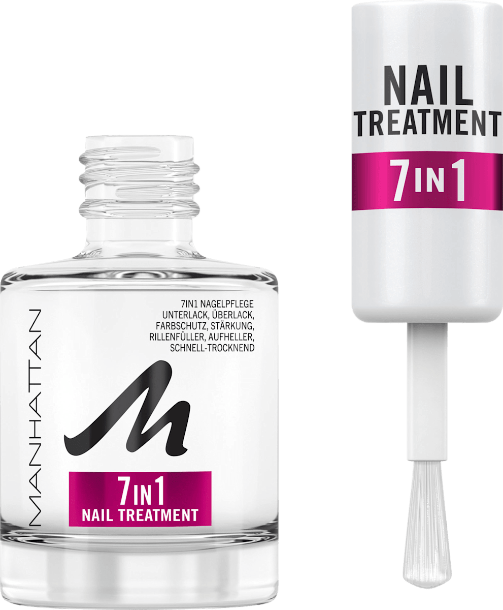 MANHATTAN Cosmetics Base & Top Coat, Nail Treatment 7in1 Multi Benefit ...