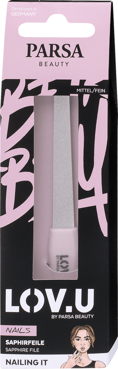 PARSA BEAUTY Körömreszelő, zafír, LOV. U, 1 db | dm.hu