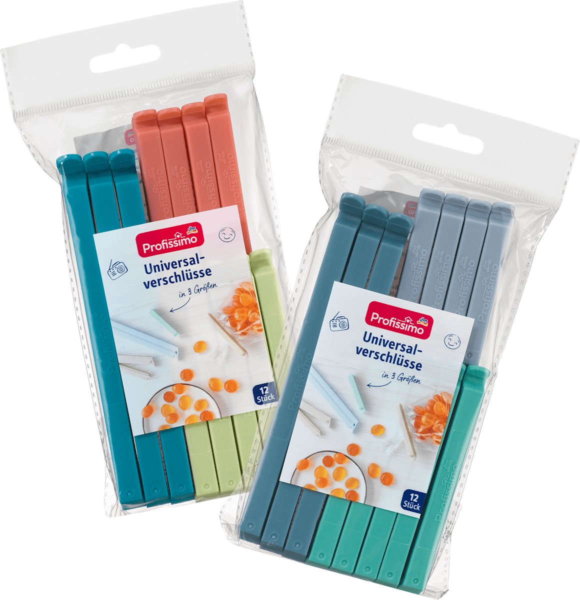 Profissimo Clip universali assort., 12 pz | dm Italia