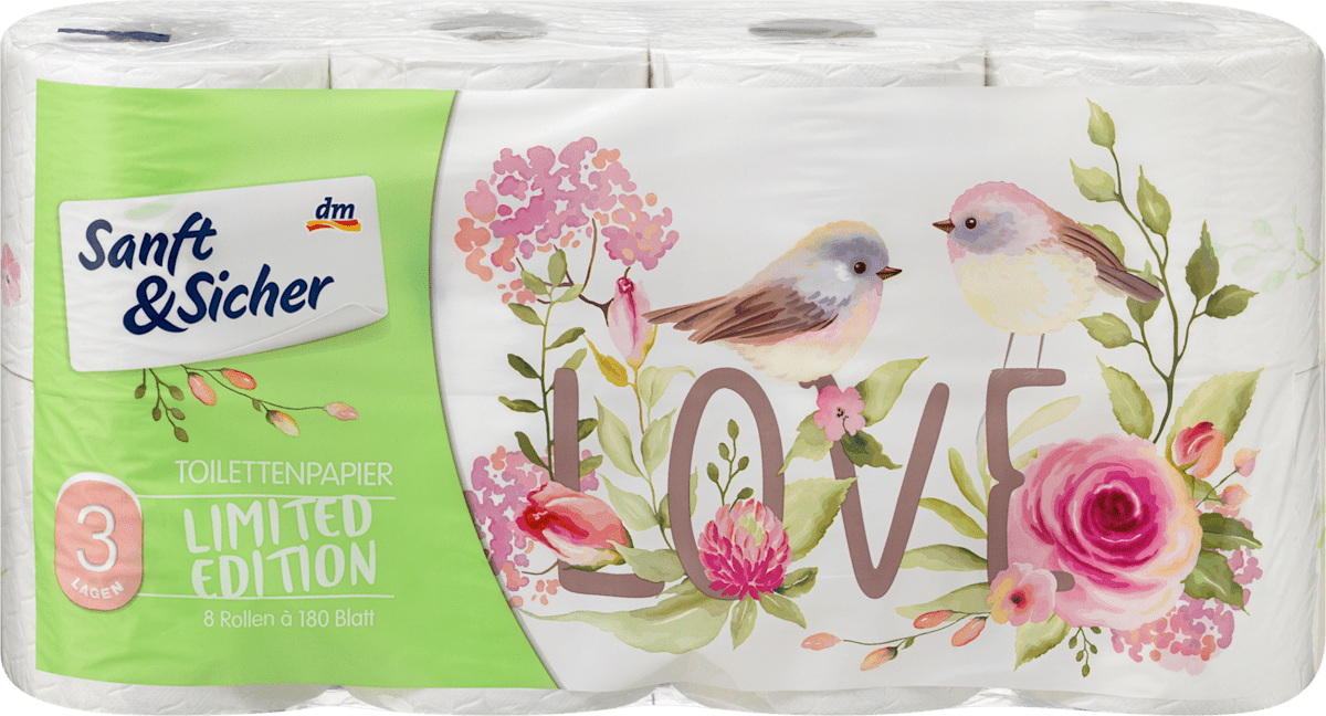 Sanft&Sicher Toilettenpapier Saison 8x180 Blatt, 8 St dauerhaft günstig ...