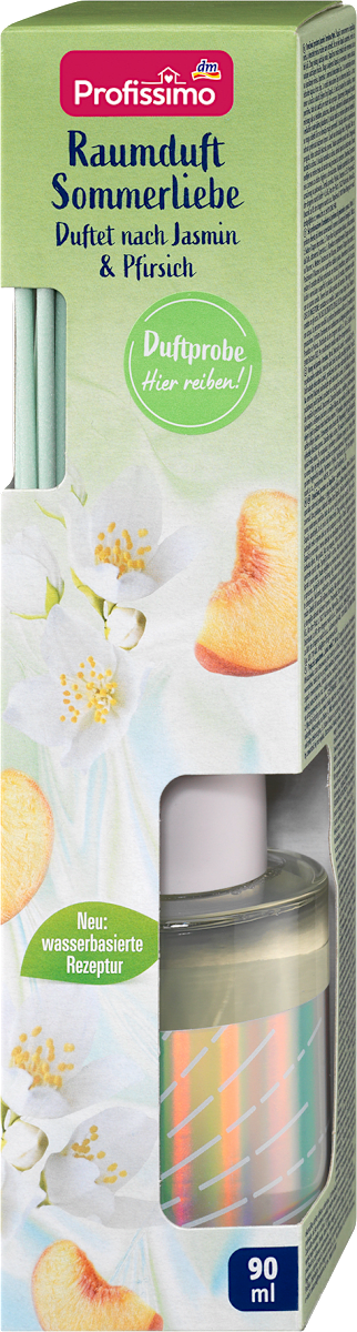 Profissimo Duftstäbchen Raumduft Sommerliebe Jasmin & Pfirsich, 90 ml ...