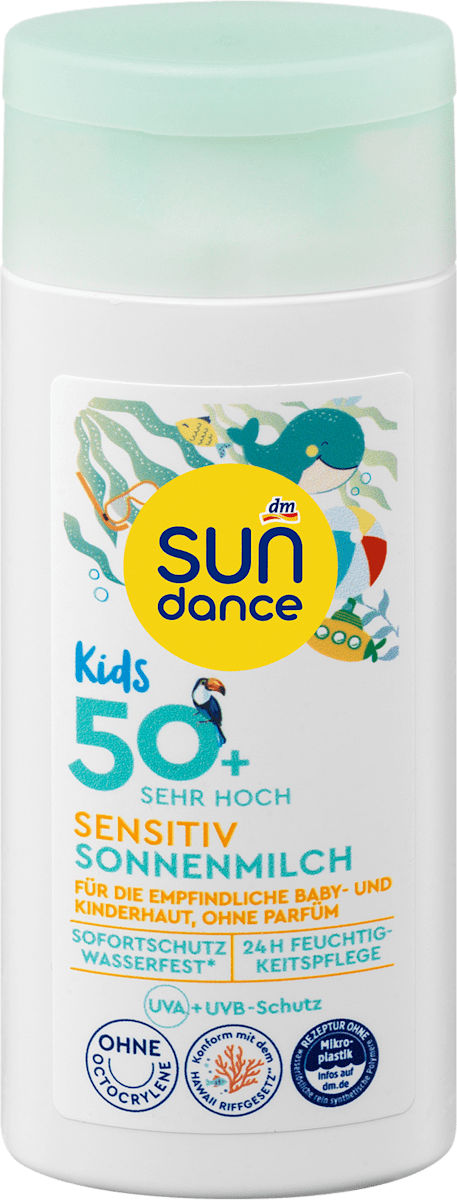 SUNDANCE Kids SENSITIV dečije mleko za zaštitu od sunca - putna ambalaža, SPF 50+, 50 ml | dm.rs