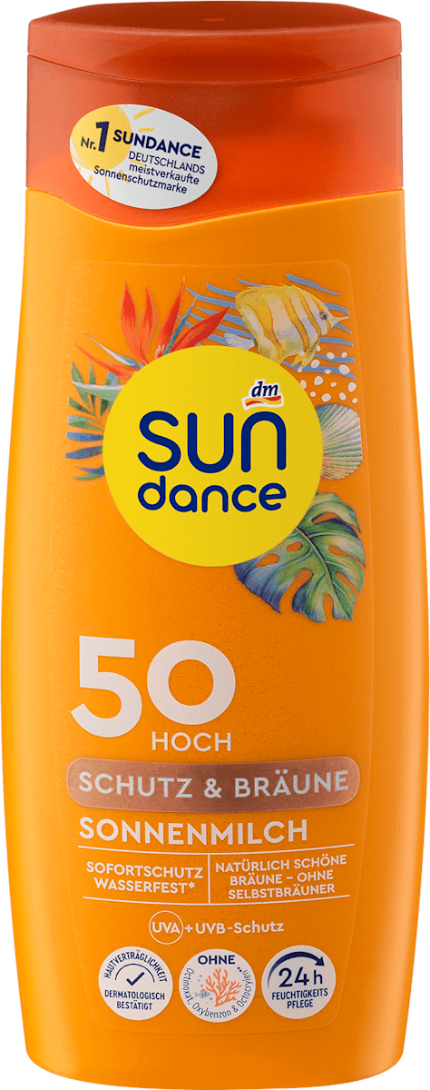 SUNDANCE SUNDANCE Sonnenmilch Schutz+Bräune LSF50, 200 ml dauerhaft ...