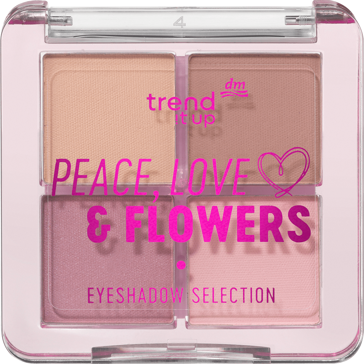 trend !t up Lidschatten Palette Peace, Love & Flowers Selection 010, 1 St dauerhaft günstig ...