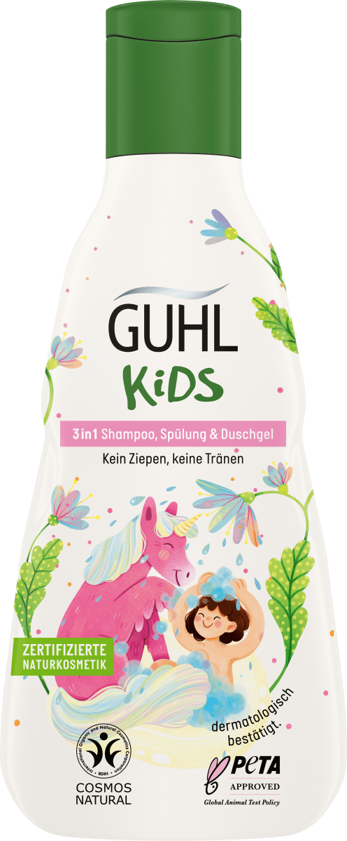 GUHL Kinder Shampoo, Spülung & Duschgel 3in1 Mandelmilch, 250 ml | dm.at