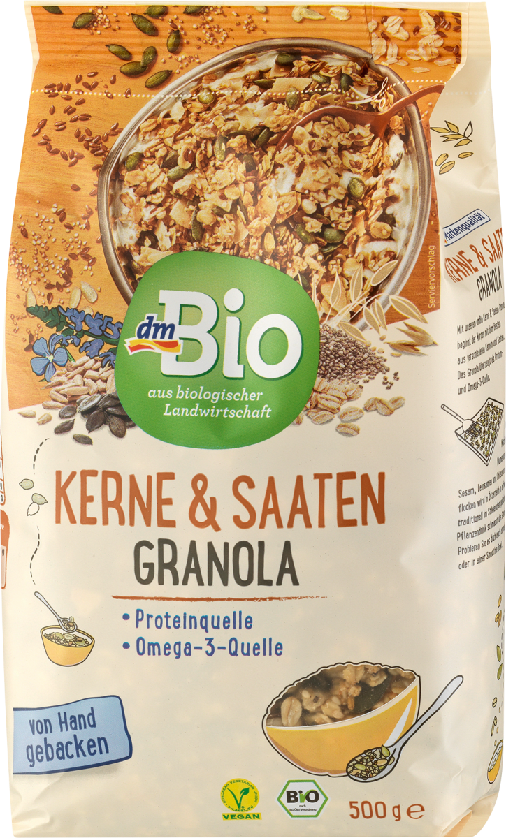 dmBio Mix Granola di semi e cereali BIO, 0,5 kg | dm Italia