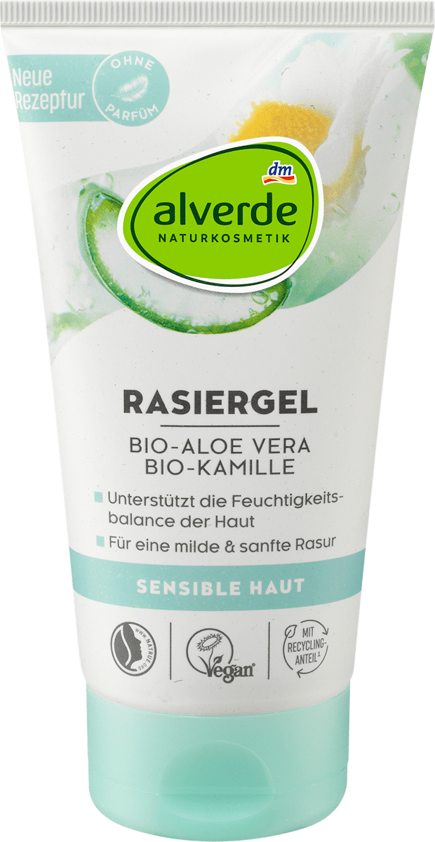 alverde NATURKOSMETIK Sensitiv gel za brijanje – aloe vera i kamilica ...