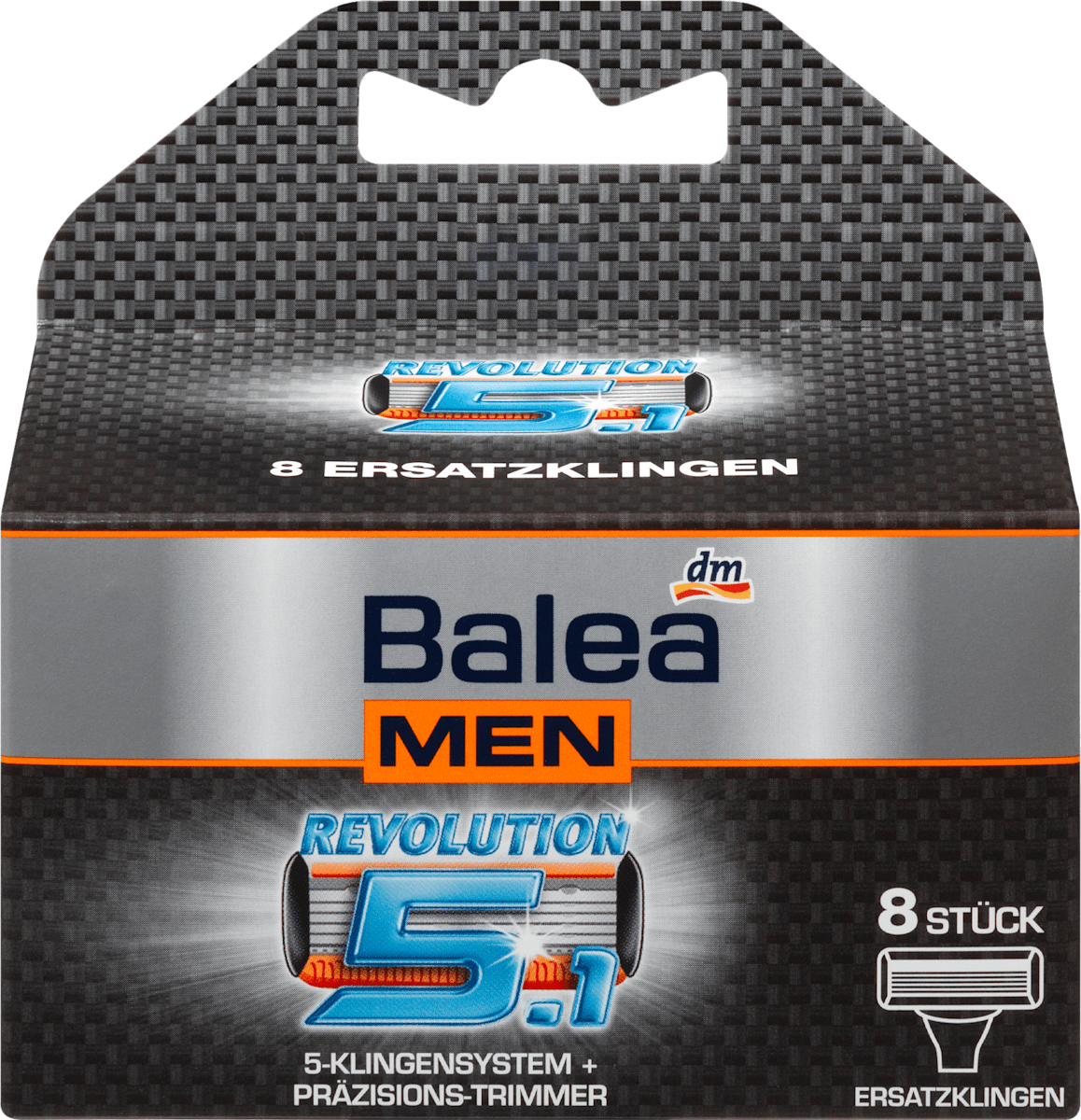 Balea MEN revolution 5.1 Rasierklingen, 8 St dauerhaft günstig online ...