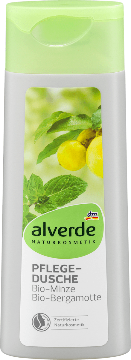 alverde NATURKOSMETIK Duschgel Minze Bergamotte, 250 ml dauerhaft ...