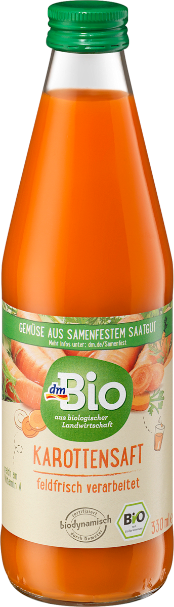 dmBio Bio korenčkov sok, 330 ml | dm.si