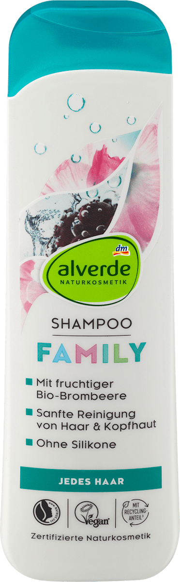 alverde NATURKOSMETIK Шампоан за коса Family, 300 ml | dm България