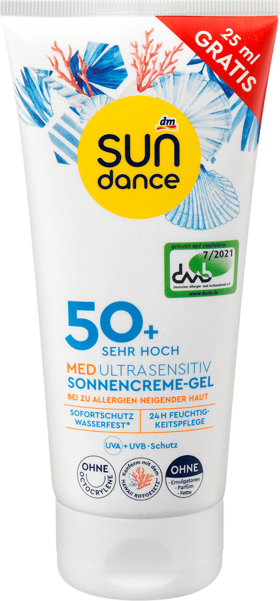 SUNDANCE SUNDANCE MED Sonnencreme Gel LSF50+ Überfüller, 175 ml ...