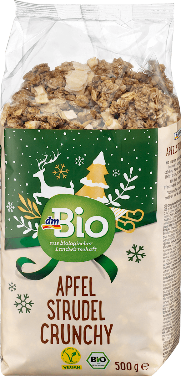 dmBio Müsli Crunchy Apfelstrudel, 500 g | dm.at