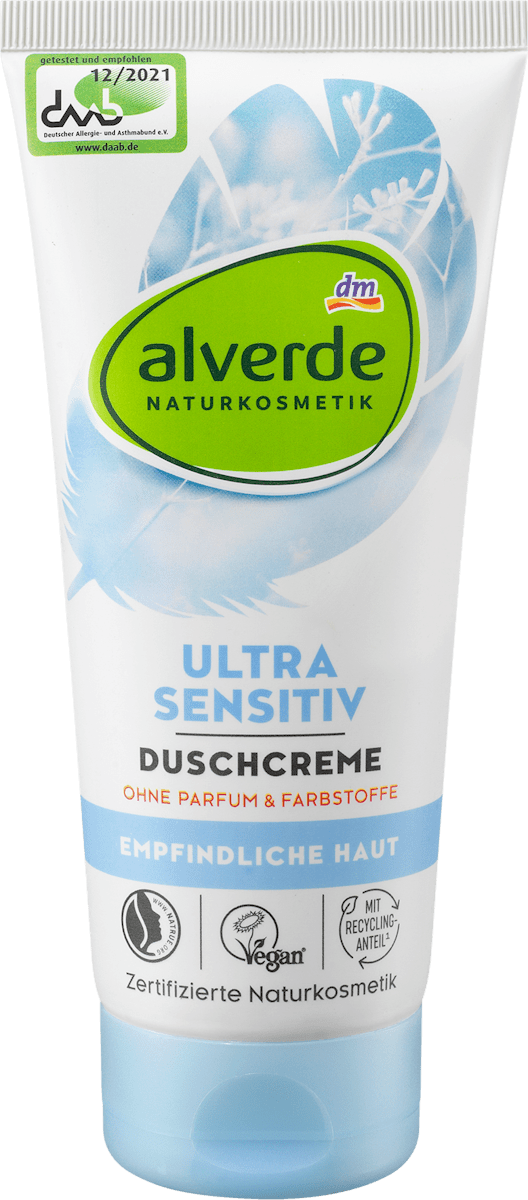 alverde NATURKOSMETIK Ultra Sensitiv sprchový gel, 200 ml | dm.cz