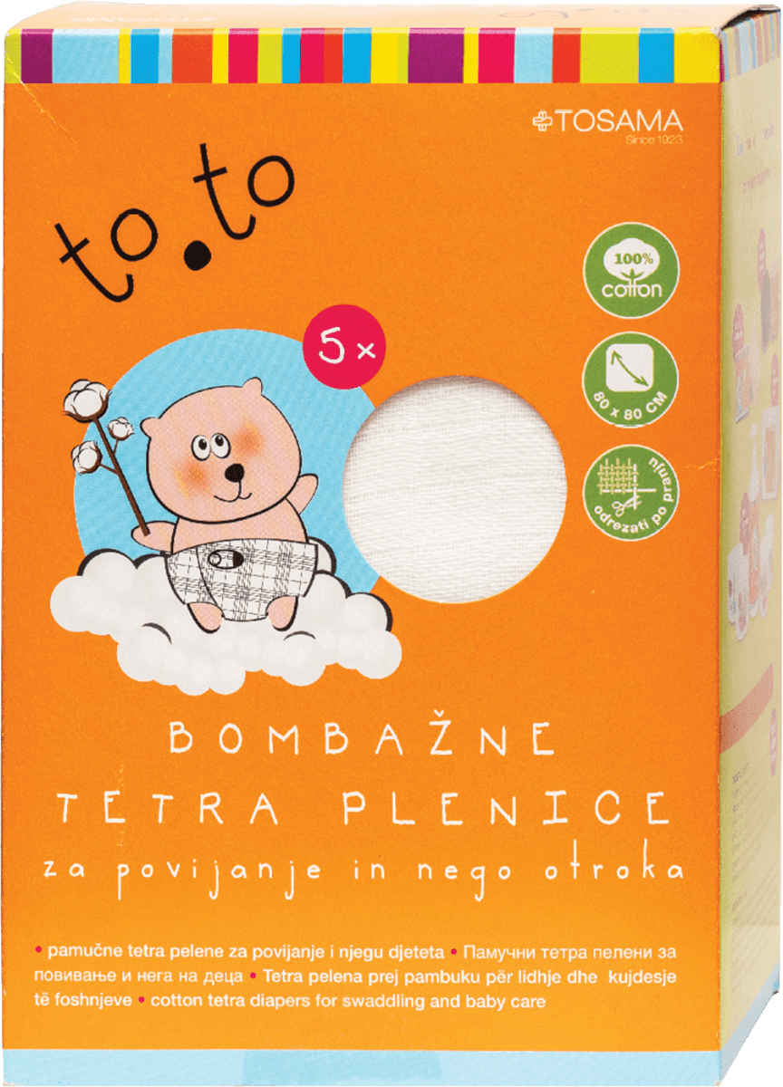 to.to Tetra pelene 80x80 cm, 5 kom. | dm-drogeriemarkt.ba