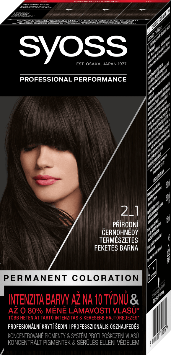 syoss Trajno obstojna barva za lase 2-1 naravna črno rjava, 1 kos | dm.si