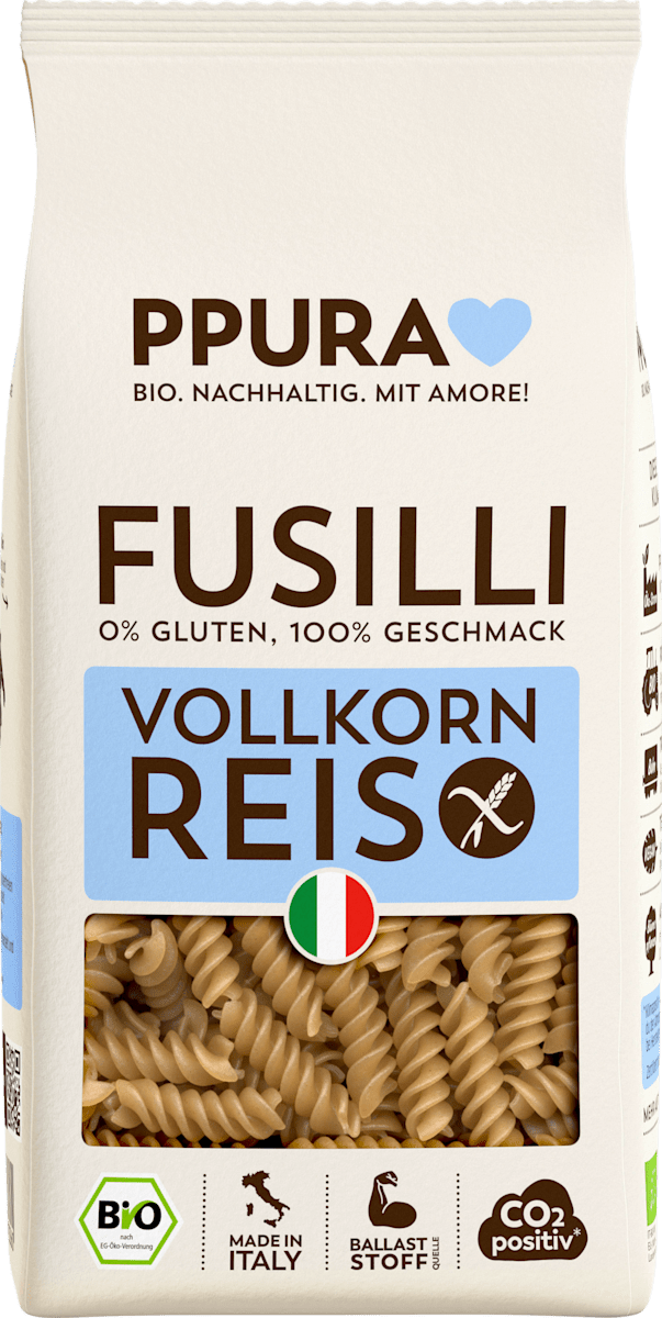 PPURA Nudeln, Fusilli aus Vollkornreis, glutenfrei, 400 g dauerhaft günstig online kaufen | dm.de