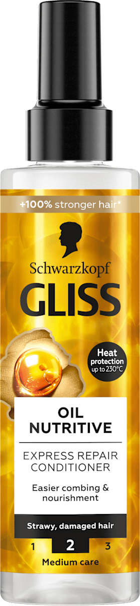 Schwarzkopf GLISS Balsam spray de păr oil nutritive, 200 ml | dm.ro