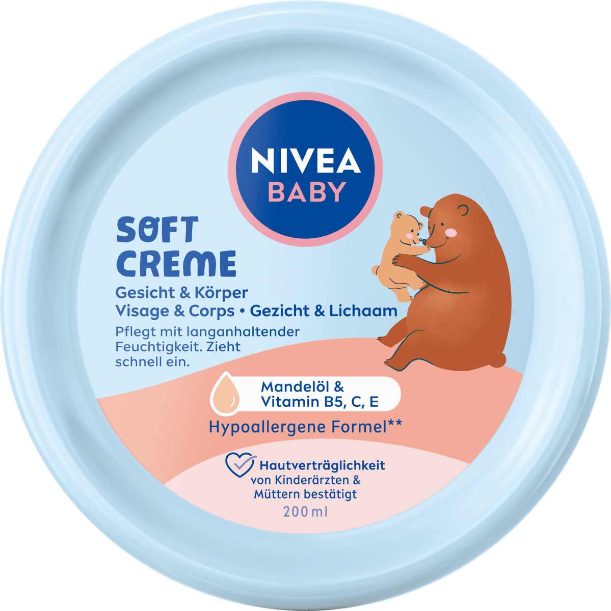 NIVEA BABY Baby Creme Soft, 200 ml dauerhaft günstig online kaufen | dm.de