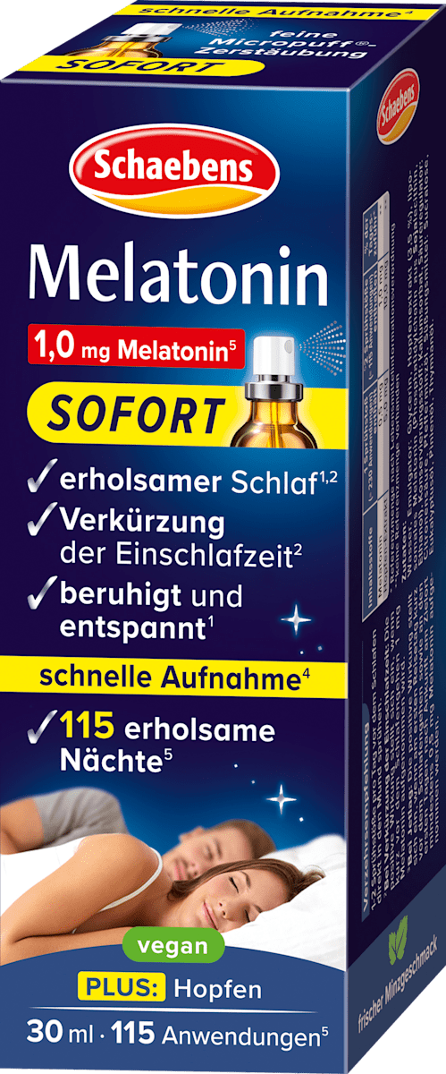 Schaebens Melatonin Sofort-Spray, 30 ml dauerhaft günstig online kaufen ...