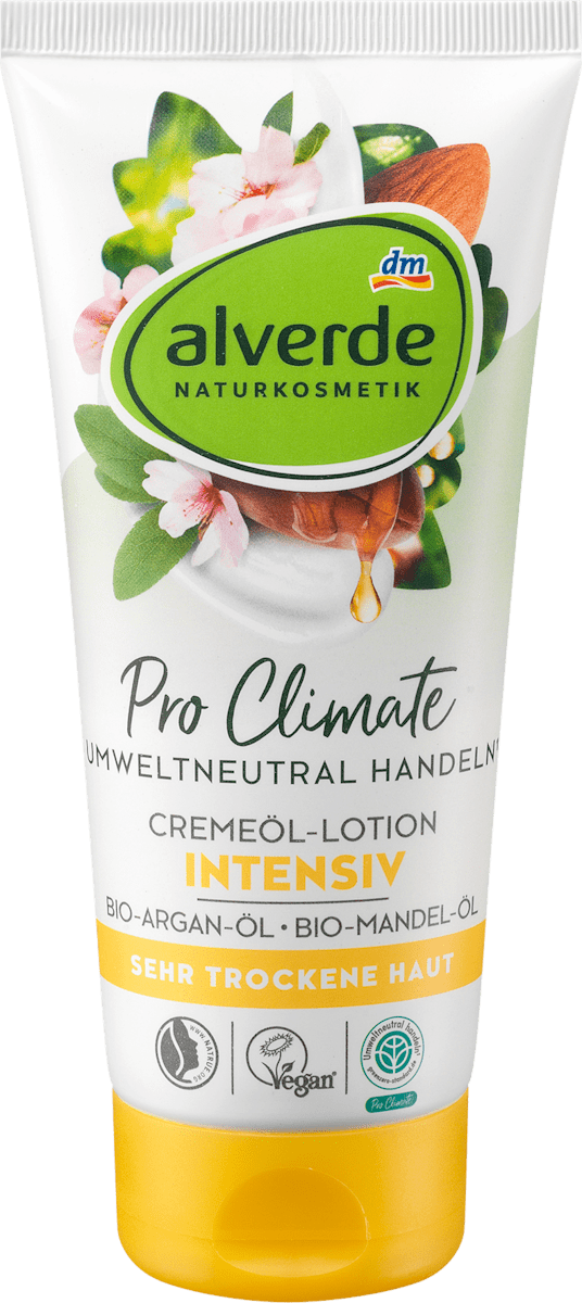 alverde NATURKOSMETIK Krémovo-olejové telové mlieko Pro Climate Intensiv, 200 ml | mojadm.sk