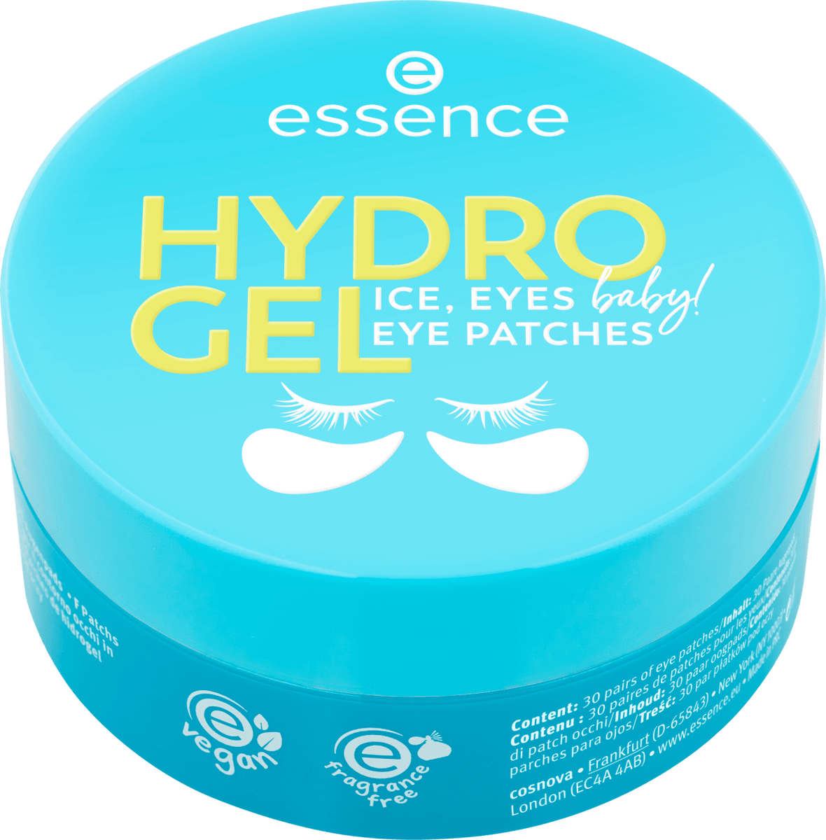essence Hydrogélové vankúšiky pod oči Ice, Eyes, baby!, 30 ks | mojadm.sk