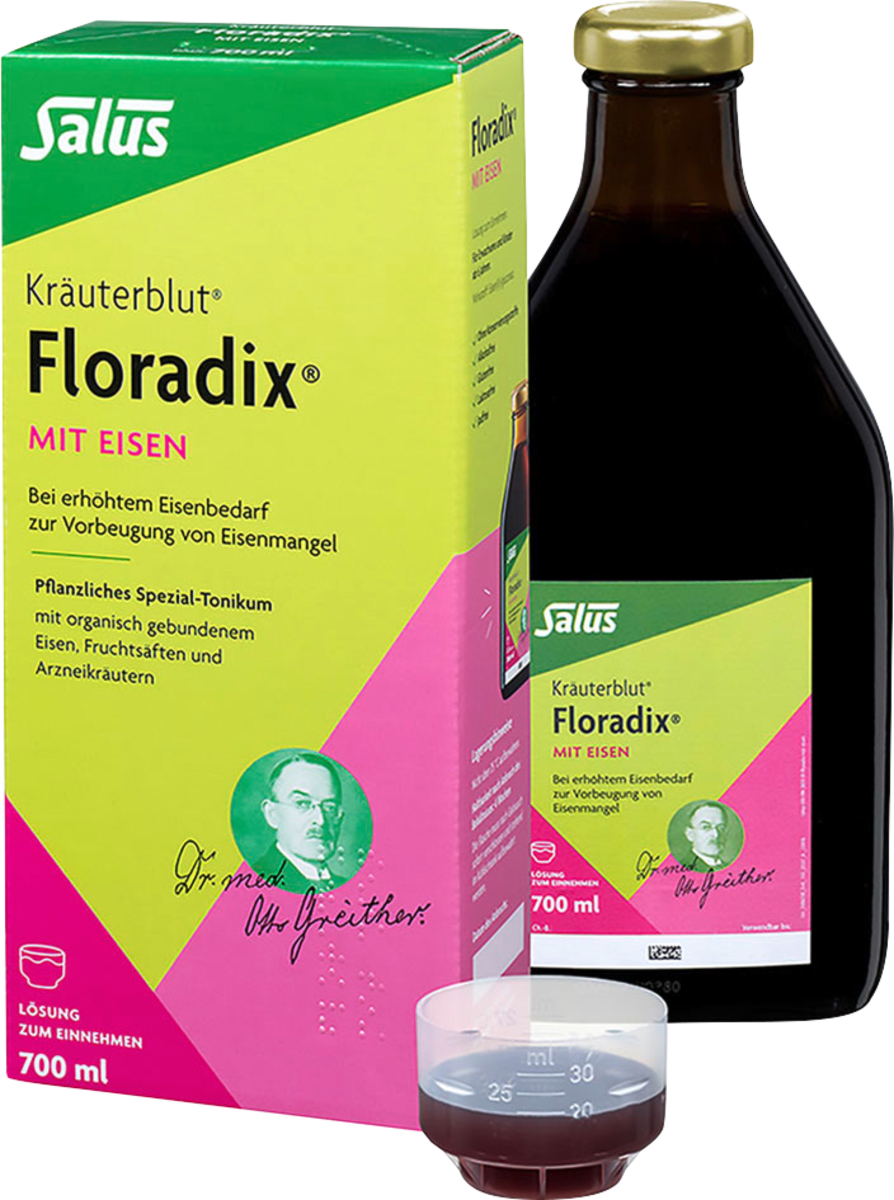 Salus Floradix mit Eisen, 700 ml dauerhaft günstig online kaufen | dm.de