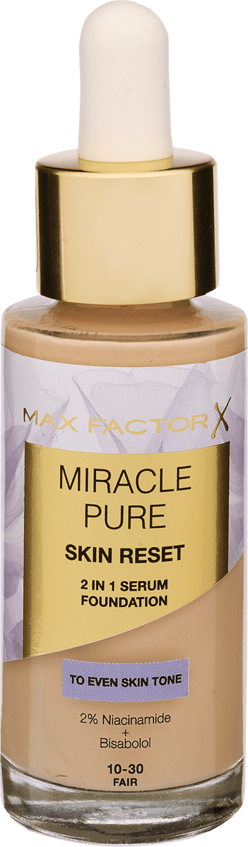 MAX FACTOR Miracle Pure serum i tekući puder 2u1 – 10–30 Fair, 30 ml ...