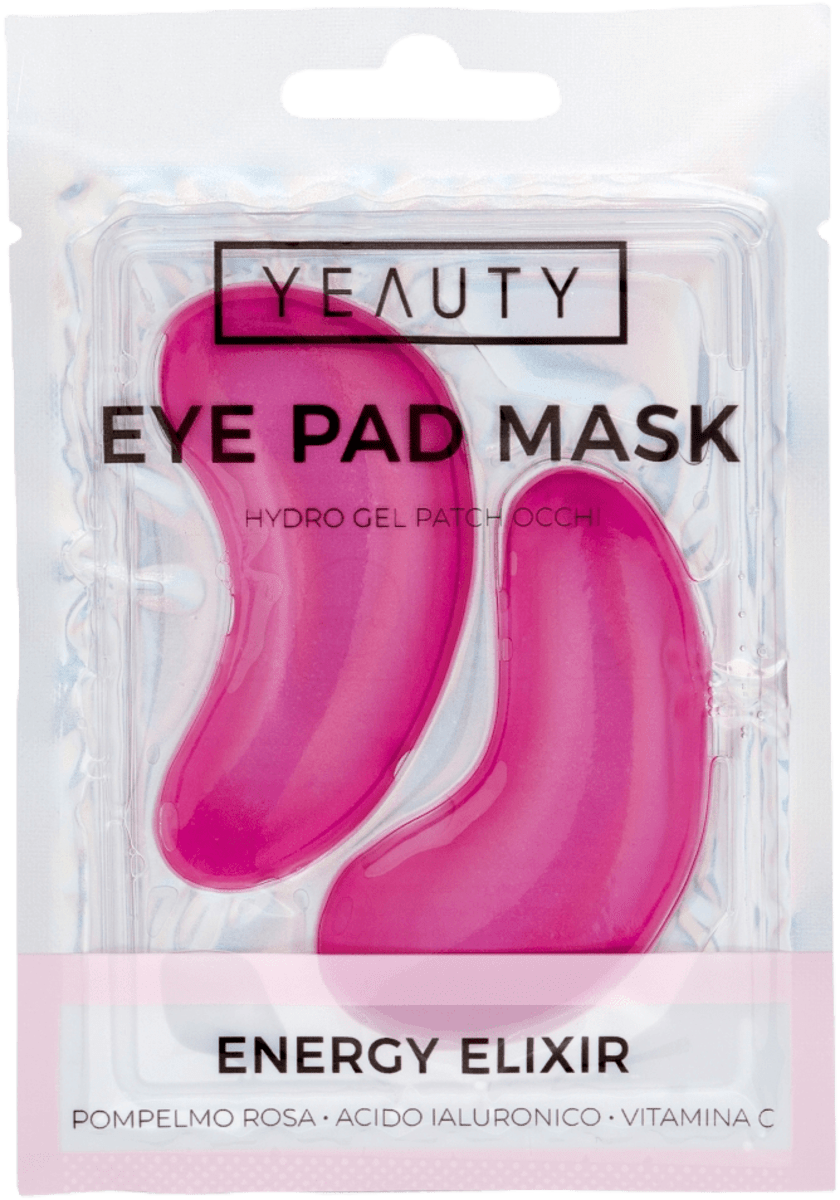 YEAUTY Patch occhi in idrogel Energy Elixir con pompelmo rosa, 2 pz | dm Italia