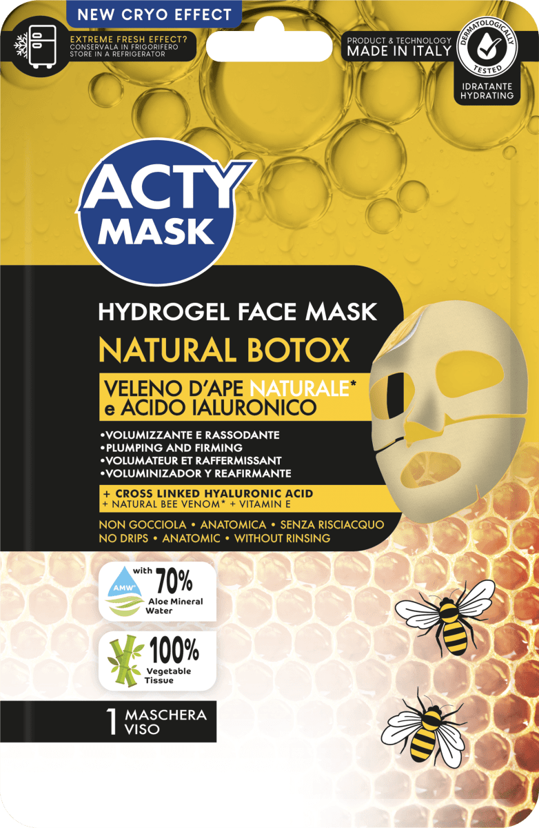 ACTY MASK Hydrogel Maschera natural botox con veleno d'ape naturale e ...