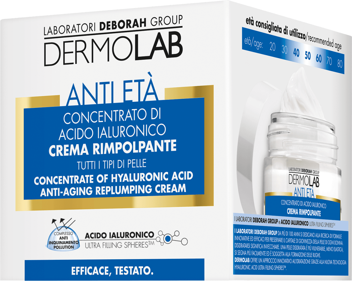 DERMOLAB Crema rimpolapante anti età, 50 ml | dm Italia