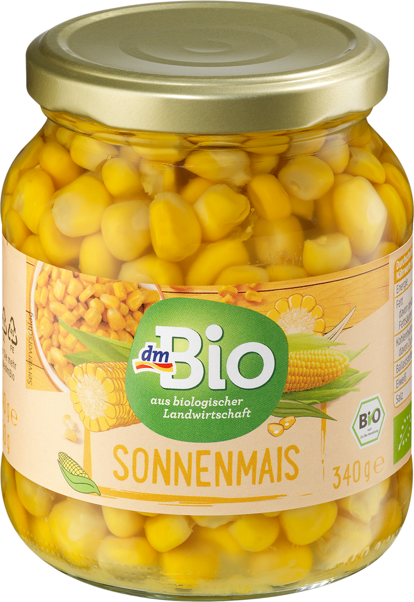 dmBio Mais lessato biologico, 340 g | dm Italia