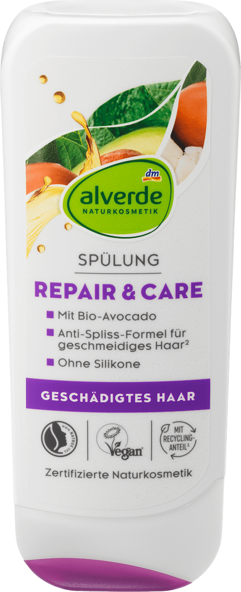 alverde NATURKOSMETIK Spülung Repair & Care Avocado, 200 ml | dm.at