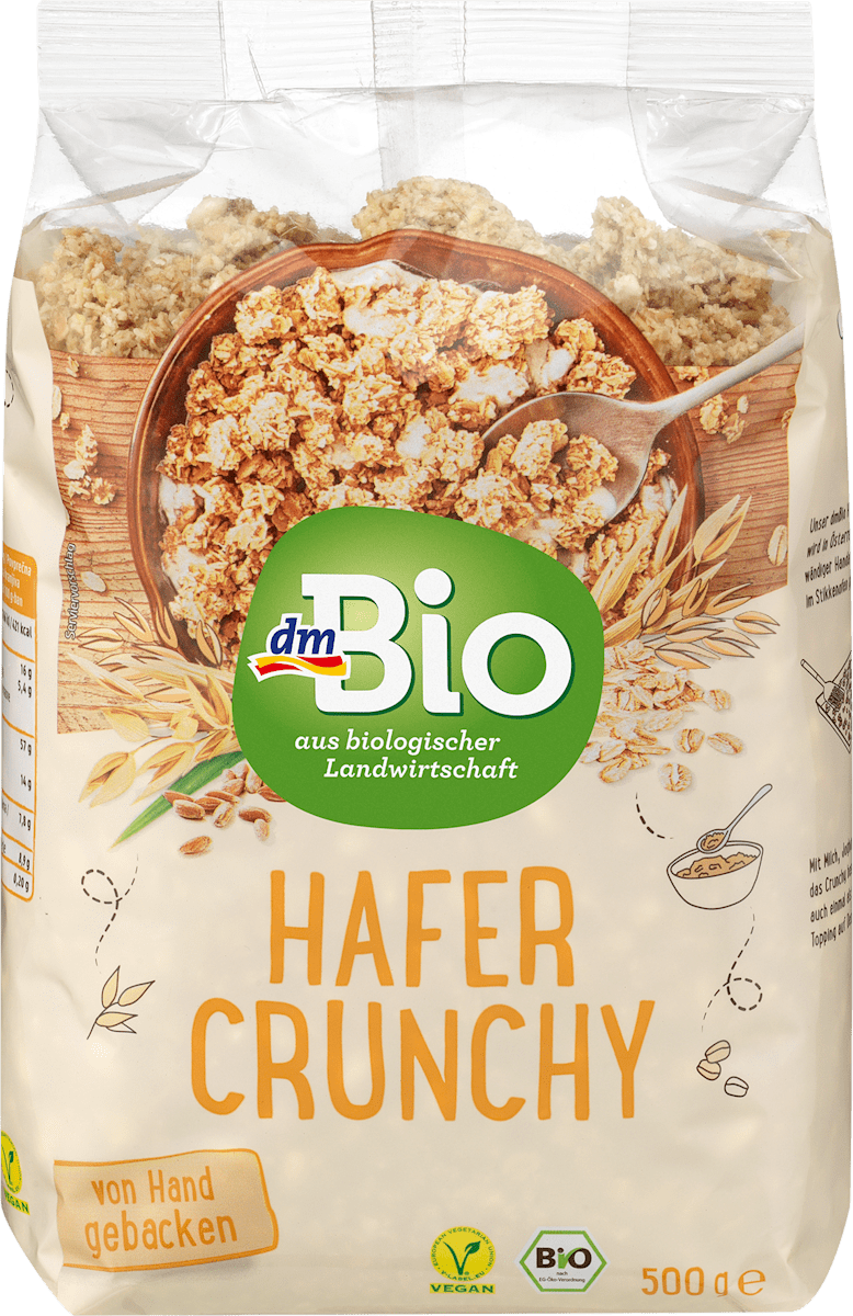 dmBio Hrskave zobene pahuljice, 500 g | dm-drogeriemarkt.ba