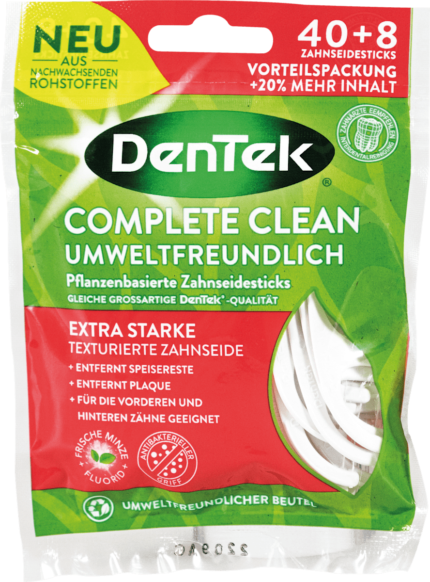 DenTek Zahnseidesticks Eco Complete Clean, 48 St dauerhaft günstig ...